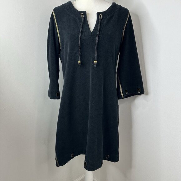 Boston Proper | Dresses | Boston Proper Black Dress With Gold Trim ...